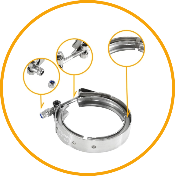 Racetronix V-band Clamps